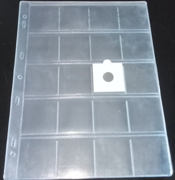PVC Coin Sheets for 20 Coin Holders Capacity - Pack of 10 Sheets @ 200 ...