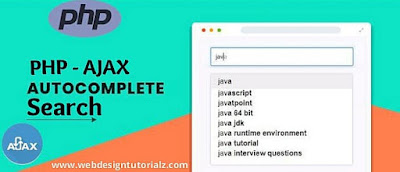 PHP AJAX Autocomplete Search Box - WebDesignTutorialz