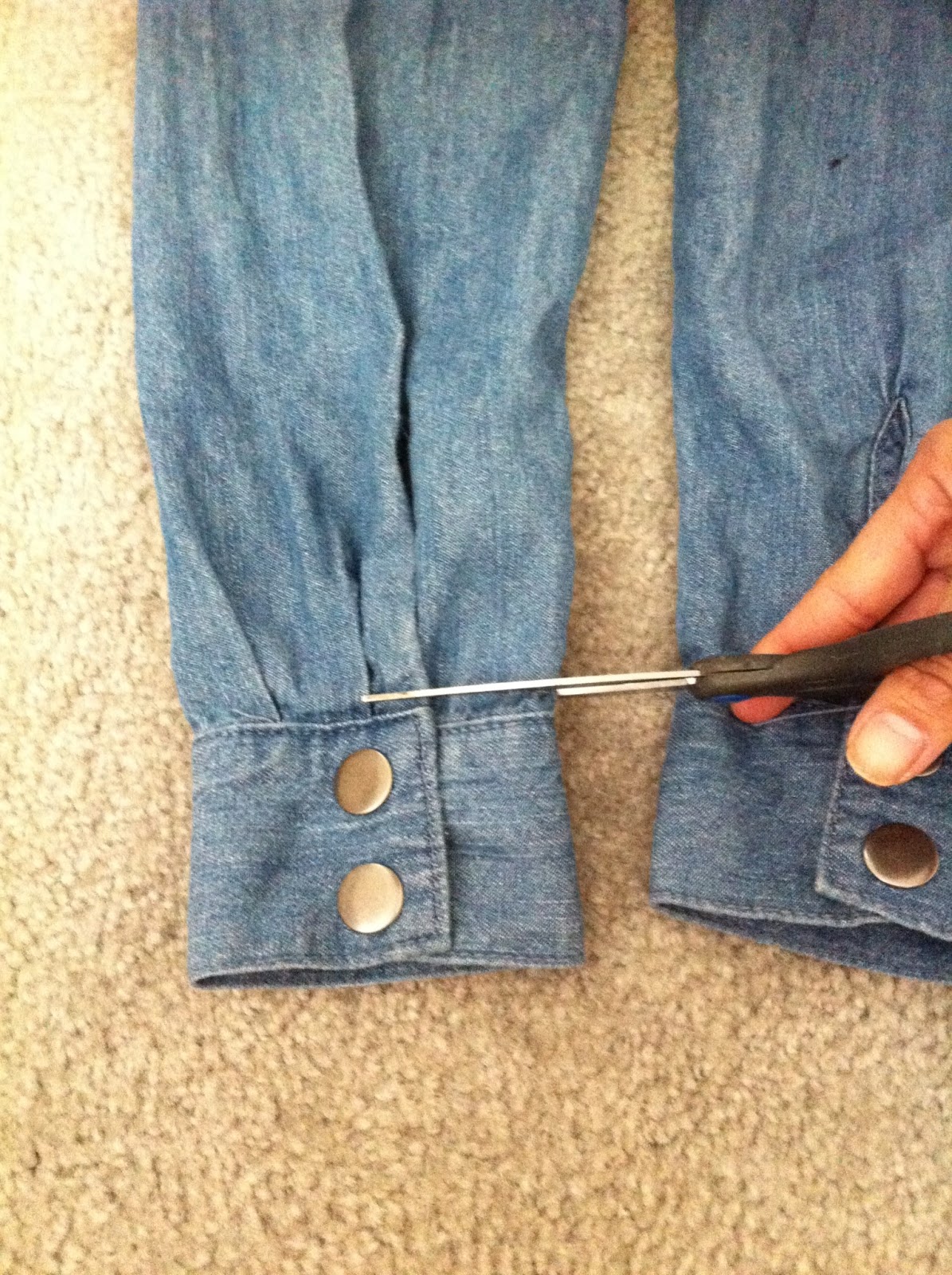 Sew Trendy: DIY Accessories: Bejeweled Denim Cuff