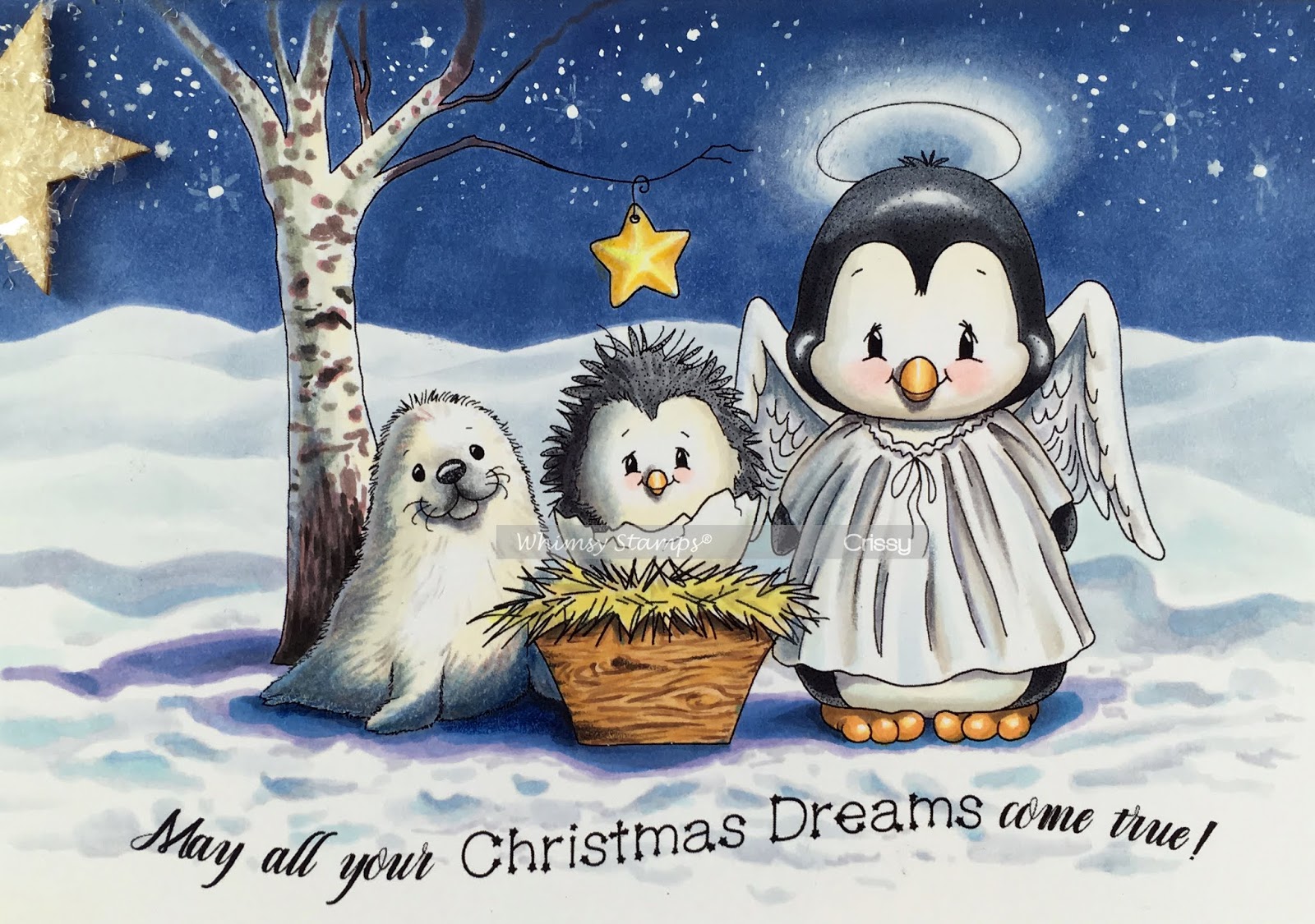 Crissy's Art & Heart: Penguin Nativity