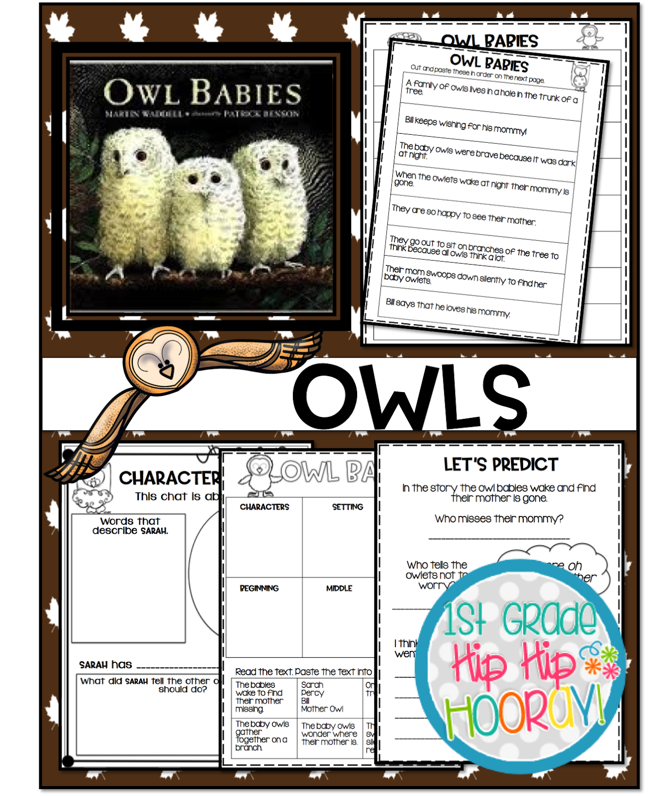 1st Grade Hip Hip Hooray!: Owls...Informational Text and Activities