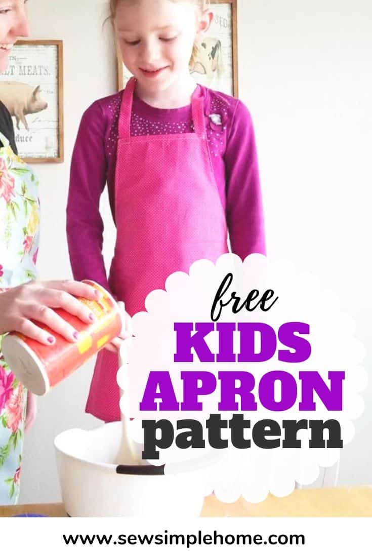 DIY Free Kids Apron Pattern & Tutorial | Sew Simple Home