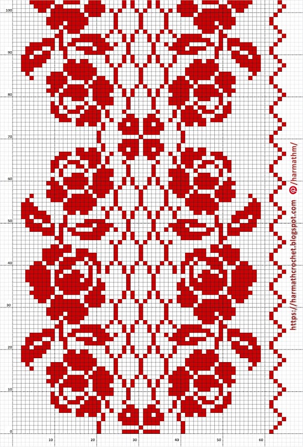Filet - Crochet Patterns: Filet -crochet lace 448