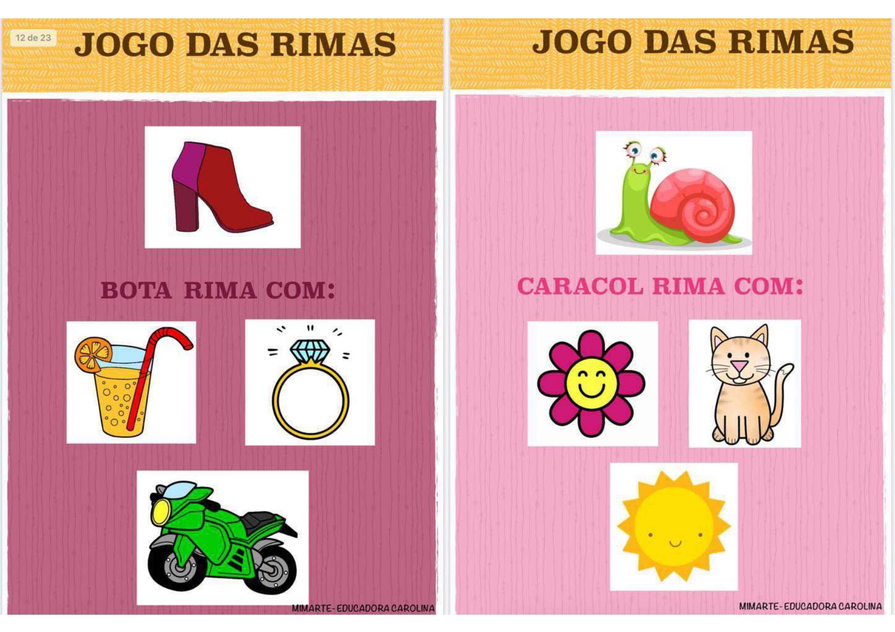Educação Inclusiva para Todos: Jogo das Rimas