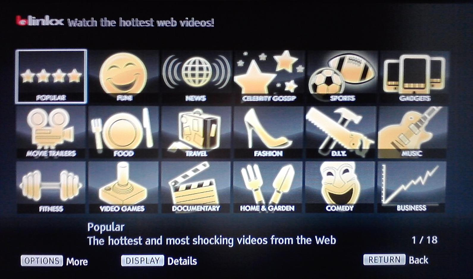 BRAVIA Internet Video : Smart TV from Sony: blinkx