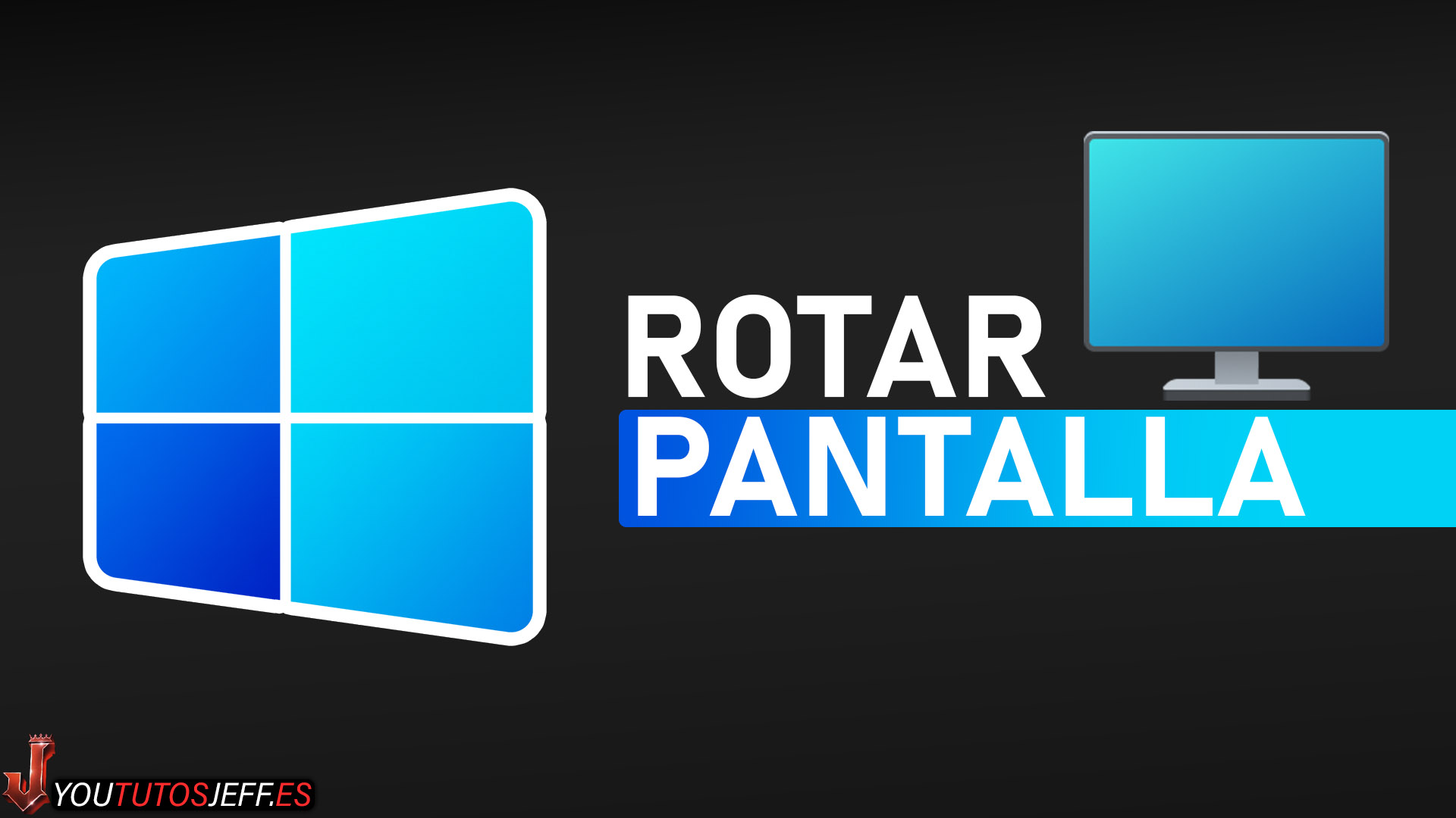 Como GIRAR La PANTALLA de MI PC en Windows 11 🔵 Rotar Pantalla