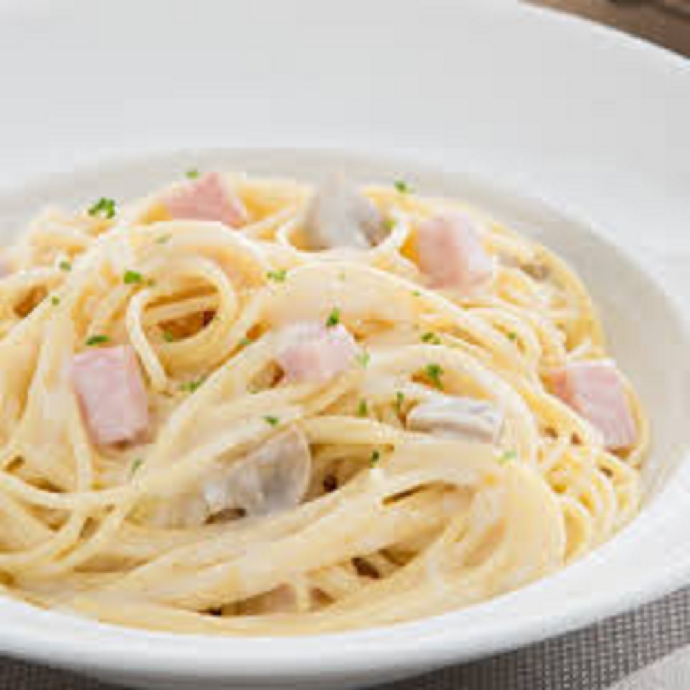 Take Of Your Own Health: Spaghetti with cream and ham