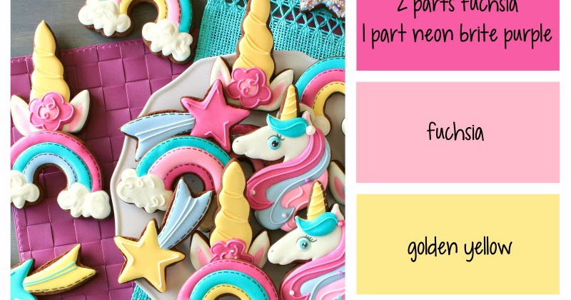 Unicorn Color Palette and Icing Formulas