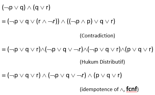 Logika Informatika : Bentuk-bentuk Normal, Konversi DNF, CNF, FDNF ...