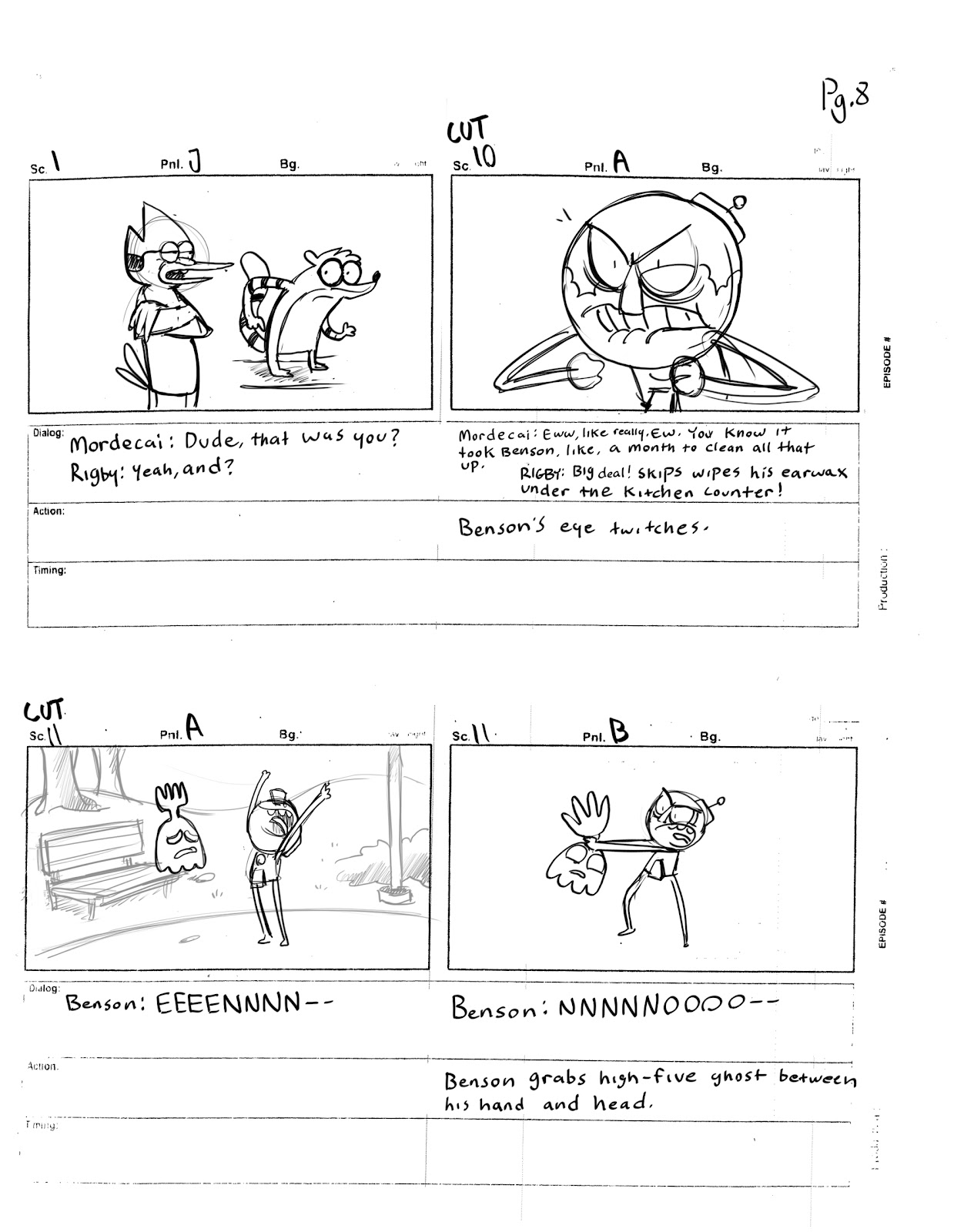 BOARDPEDDLER: Regular Show Storyboards.