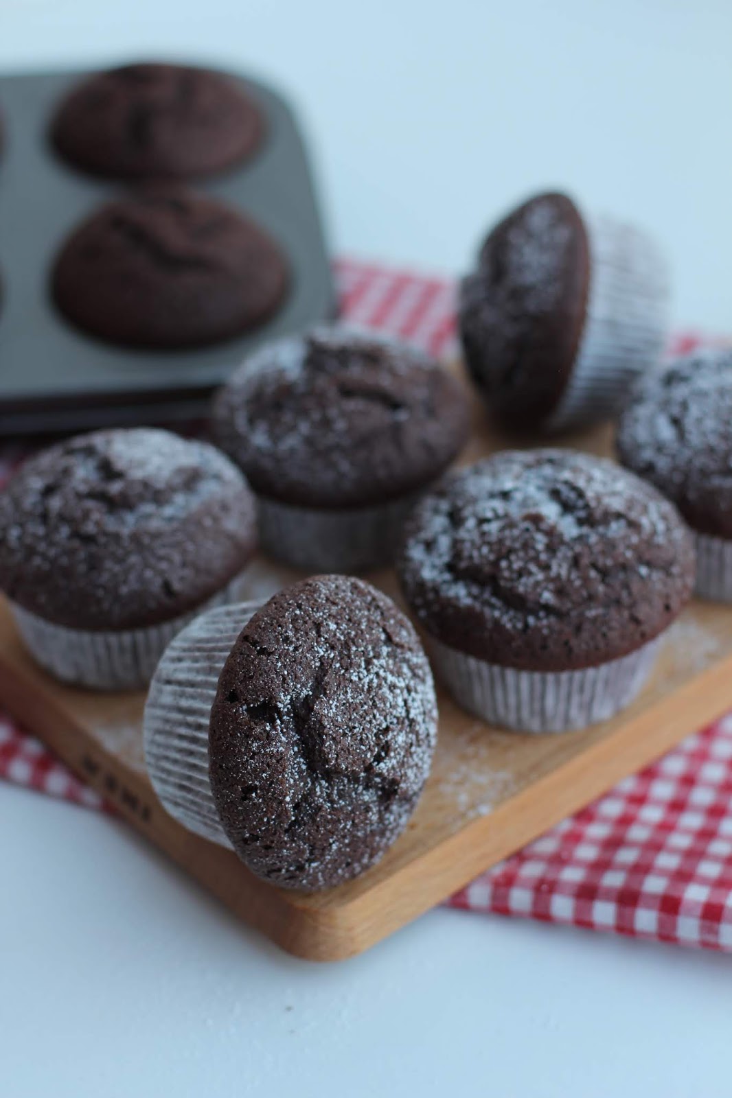 Saftige Schokomuffins