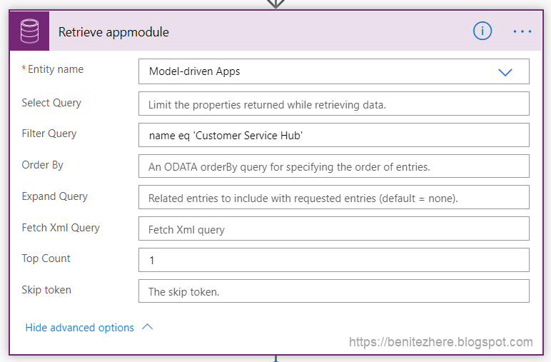 How to create a dynamic Record URL for a model-driven app ~ Benitez Here.