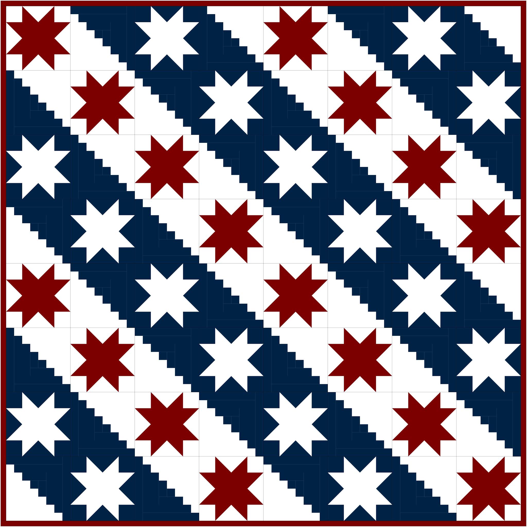 Happy Quilting: Cabin Among The Stars, QOV