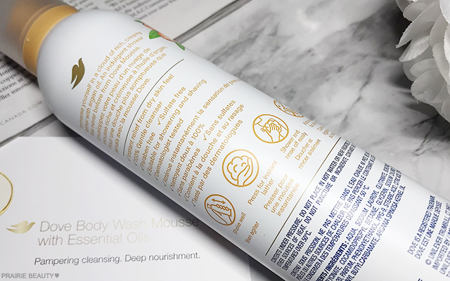REVIEW: Dove Body Wash Mousse with Argan Oil - Prairie Beauty