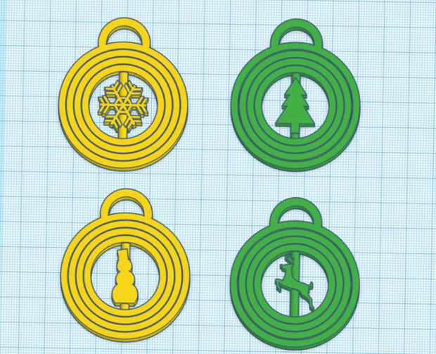 [ENG] TinkerCad (step by step) - Simple Christmas Ornament