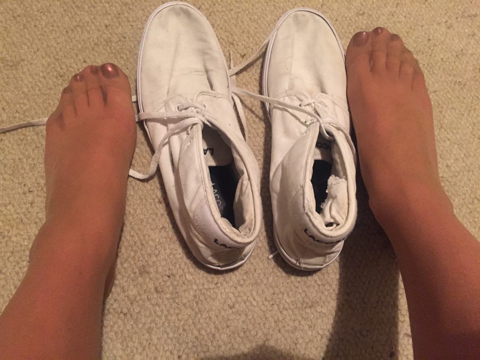 Briddys Feet: Off to ballet straight from work in really trashed black ...