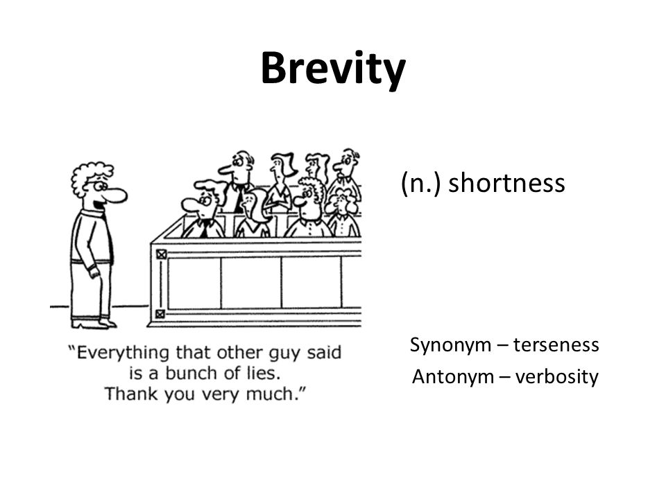 EXAMS AND ME : Brevity