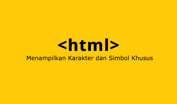 Daftar Kode Karakter dan Simbol HTML Khusus Lengkap - Smart Blog