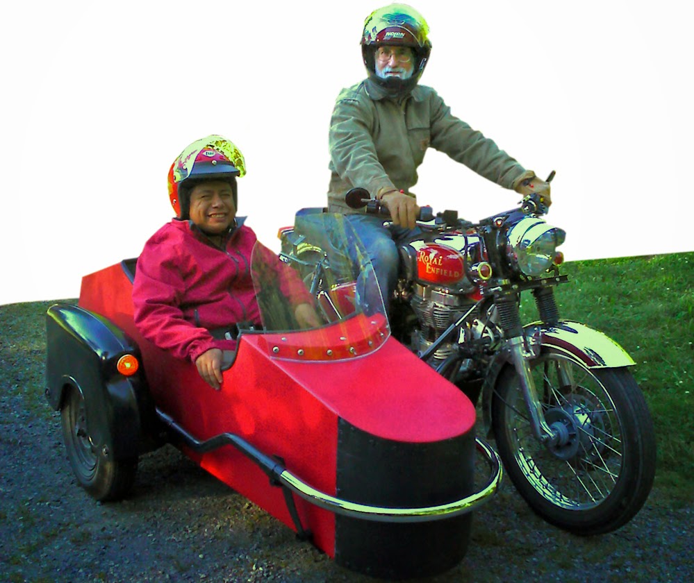 RoyalEnfields.com: Homemade sidecar and Royal Enfield prove a success
