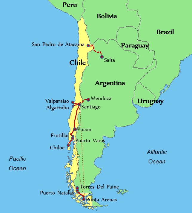 Round the World by Flora and Dave: Summary of Chile
