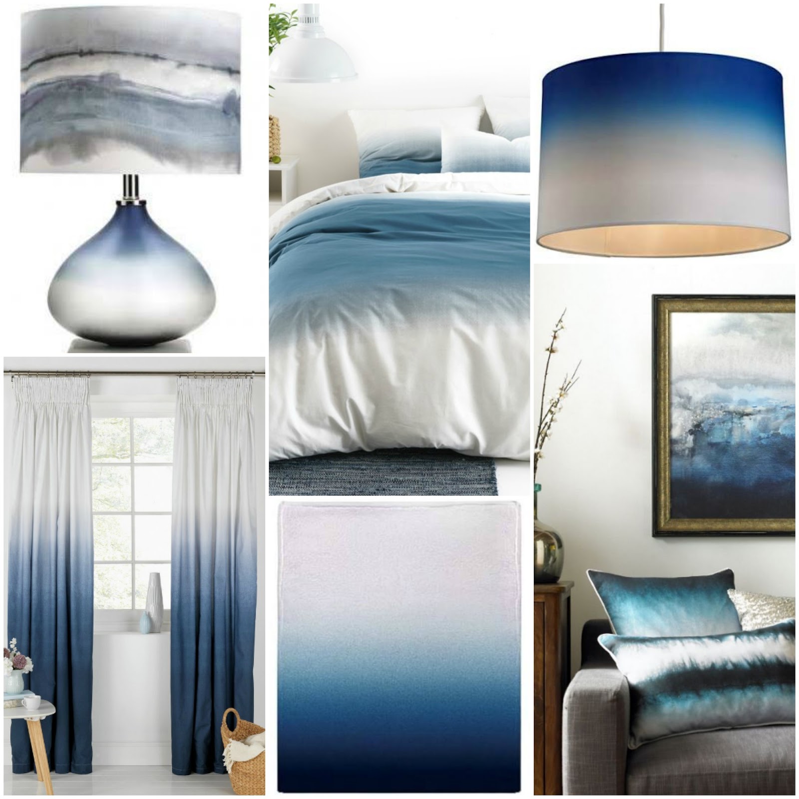 Wafflemama.: Home Style || Blue Ombre - Sea Inspired Home