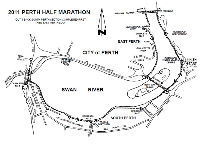 my TRIals in life: Perth Half Marathon 2011