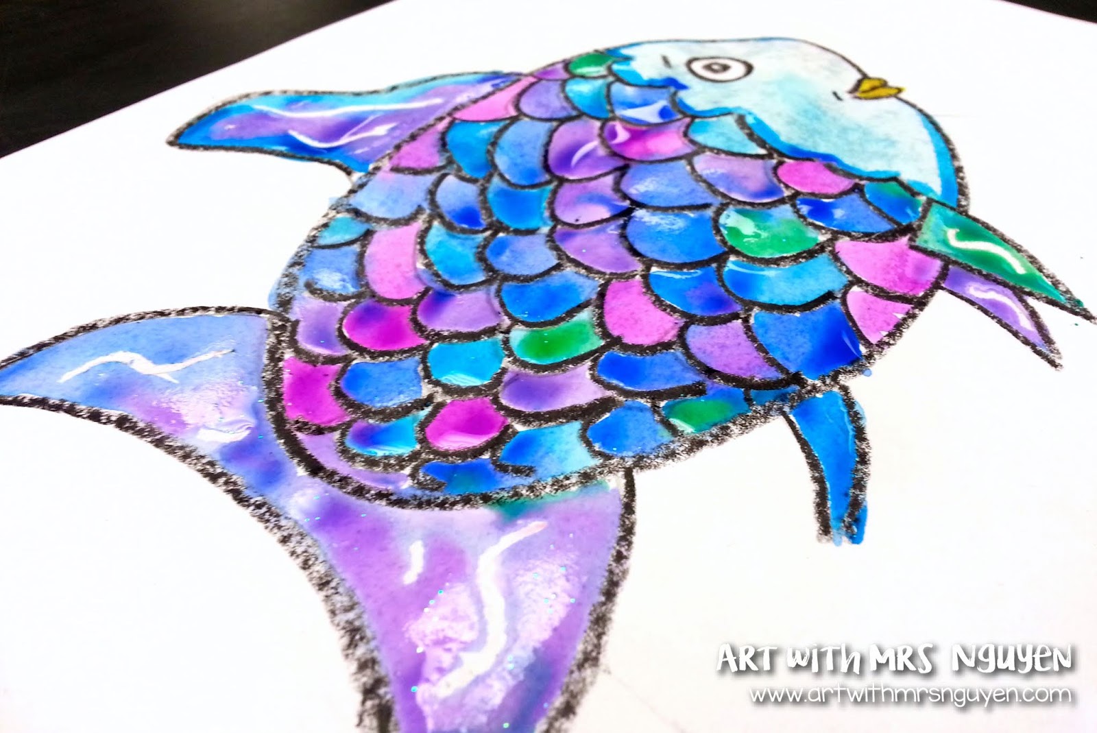 The Rainbow Fish (1st) | Art with Mrs. Nguyen