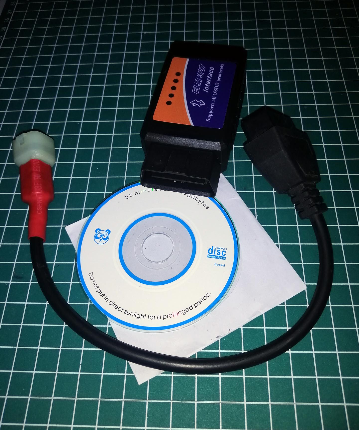 Scanner Scan Sepeda Motor OBD2 Bluetooth Adapter OBD2 To Honda ...