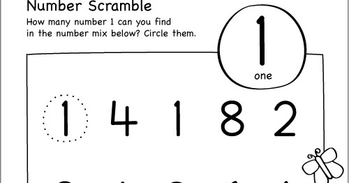 Taska Ummi Ida: Number Scramble (1-10)