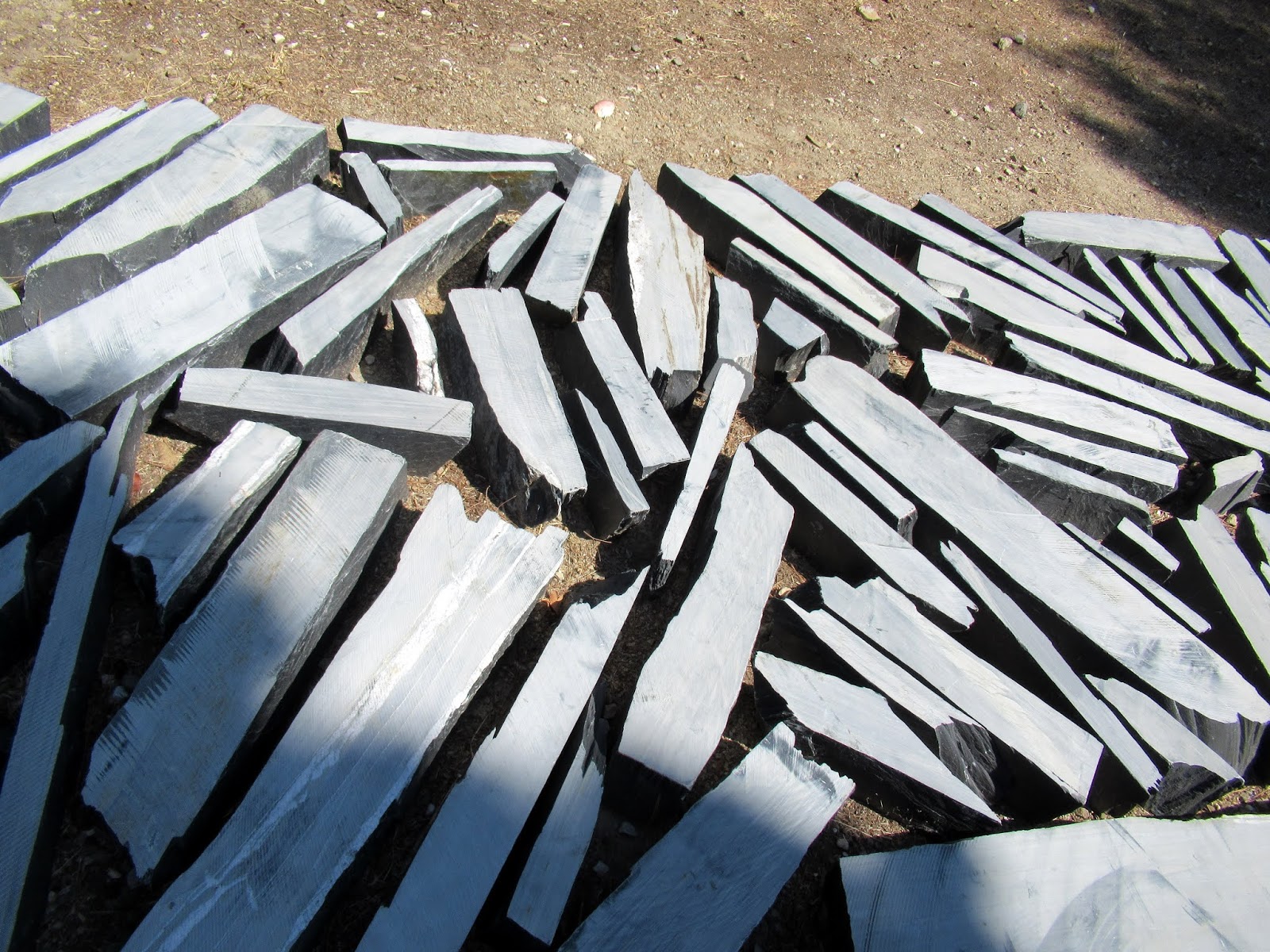 A Place Called Space: Athens Slate Line - Richard Long