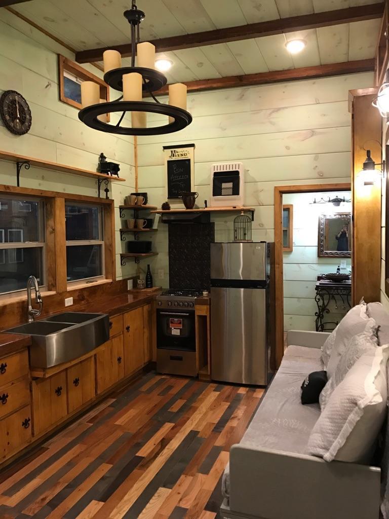 TINY HOUSE TOWN: 32' Modern Rustic Tiny Home