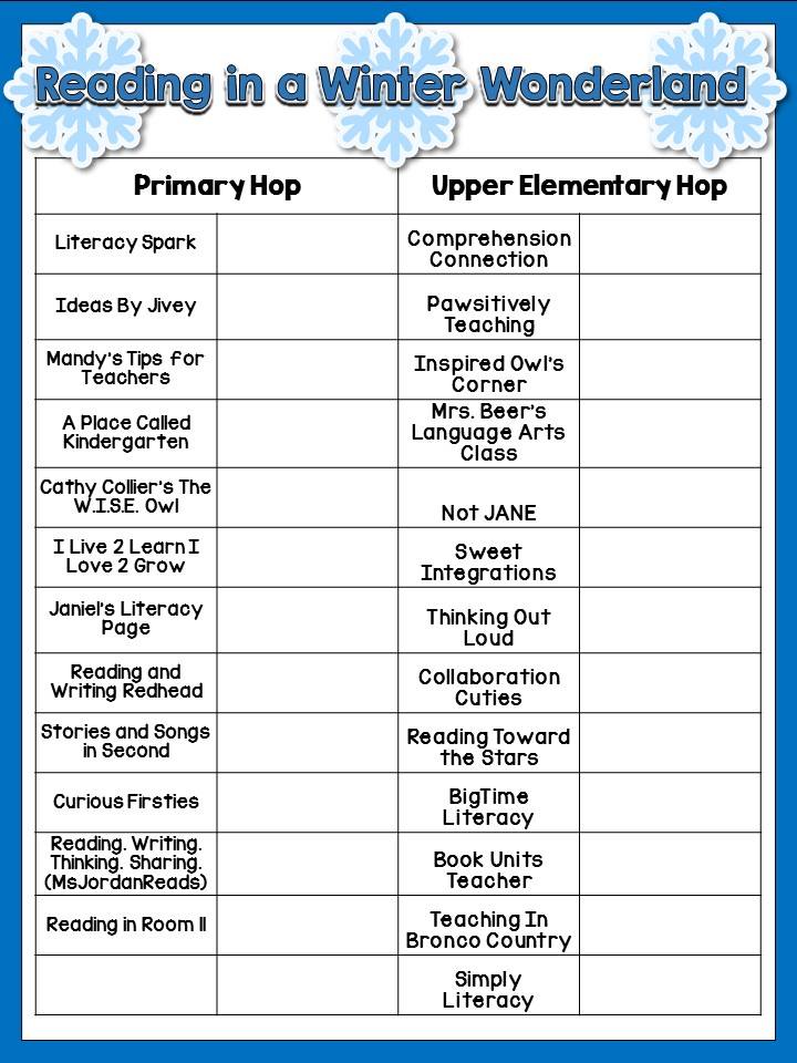 Curious Firsties: Reading in Winter Wonderland