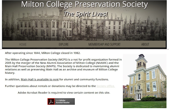 College History Garden: Successful Administrator of Milton College ...