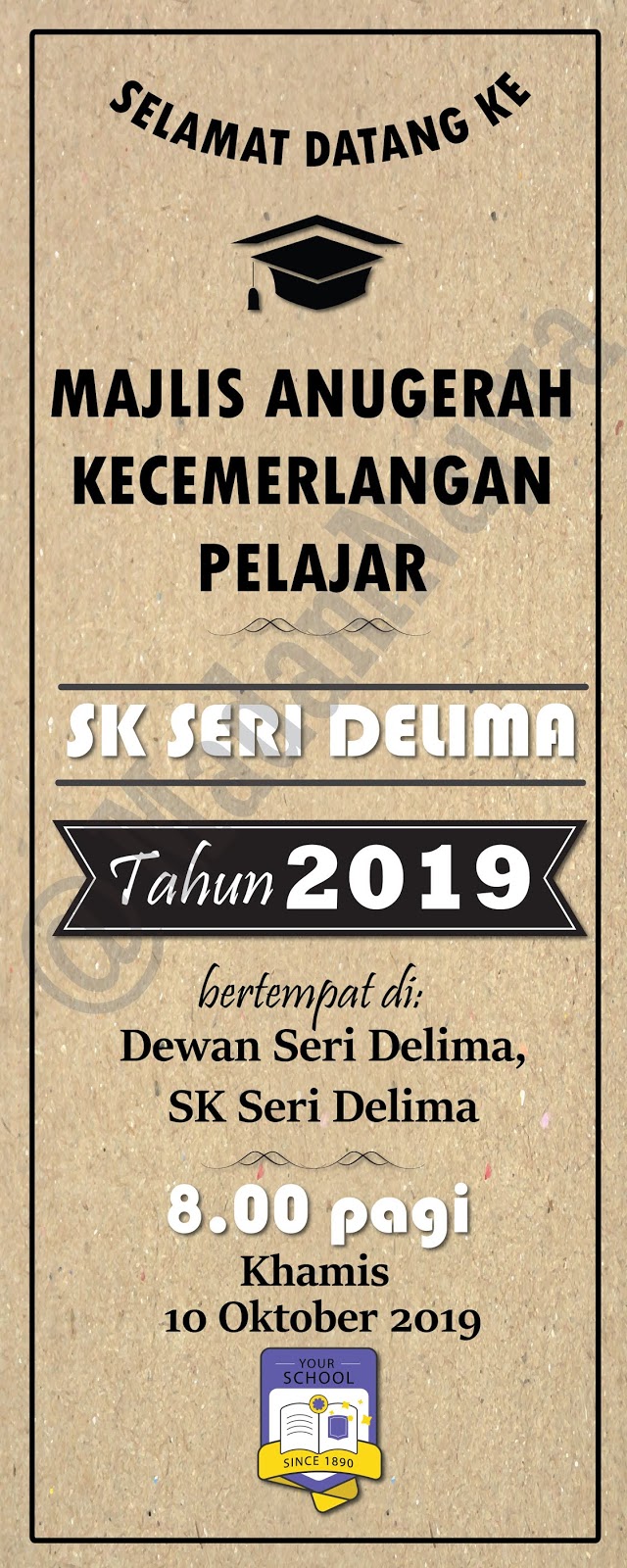 Banner dan Bunting Sekolah: DESIGN BANNER DAN BUNTING PROGRAM