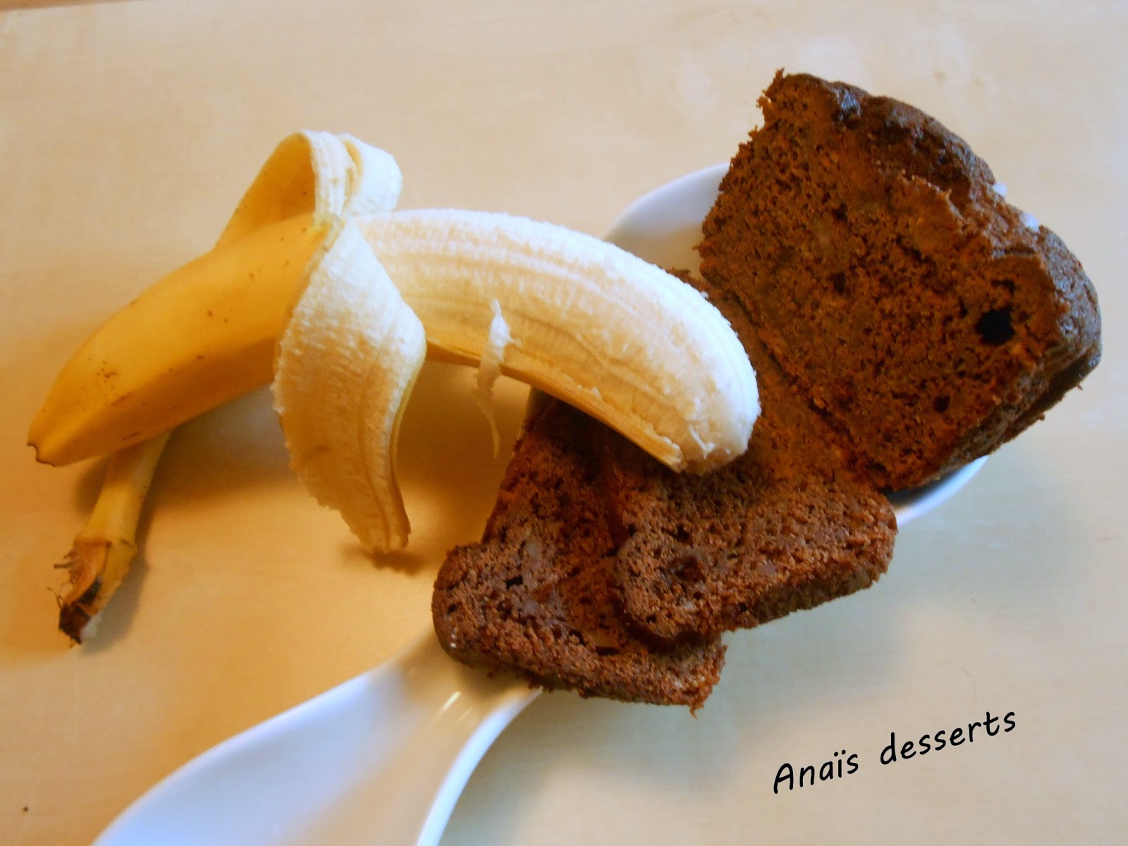 Les recettes de dessert d'Anaïs: Cake Banane chocolat