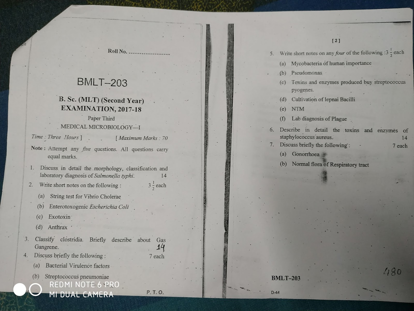 Bsc MLT previous year question bank (HNB Garhwal University)