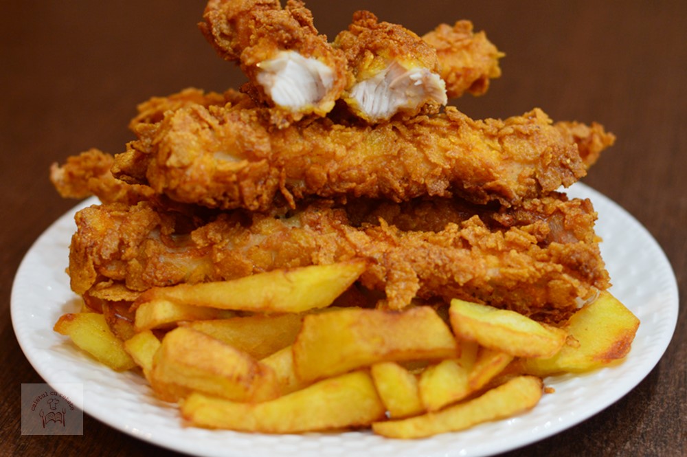 Crispy strips (Fasii de pui crocante) - CAIETUL CU RETETE