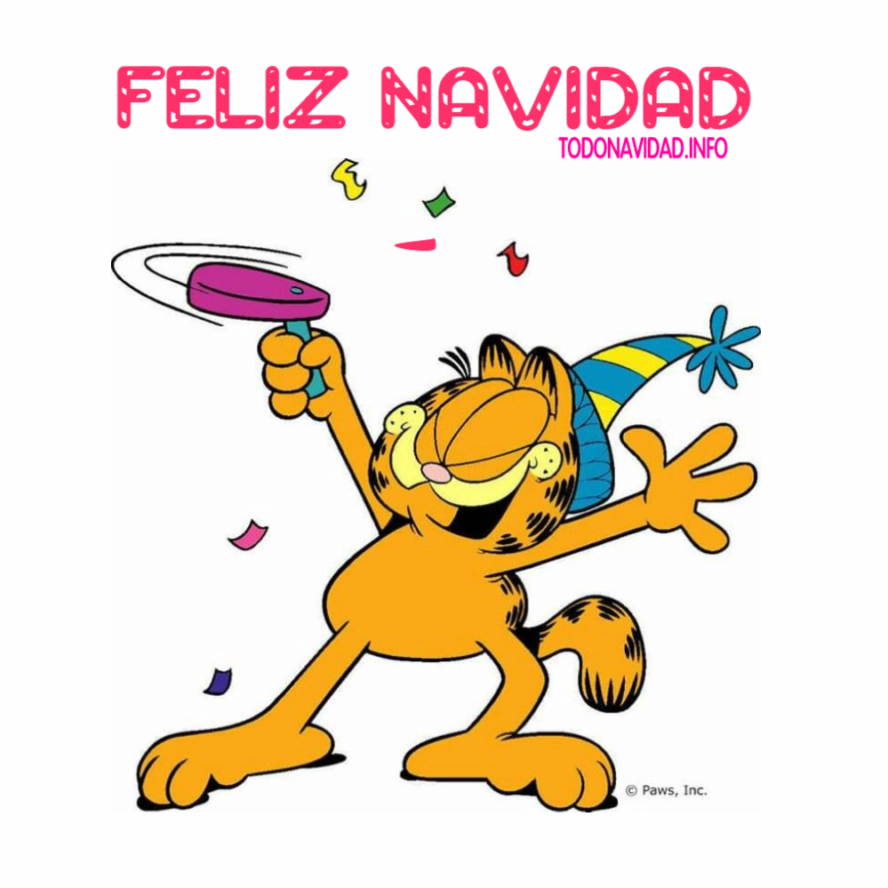 Garfield en navidad dibujos - TODO NAVIDAD