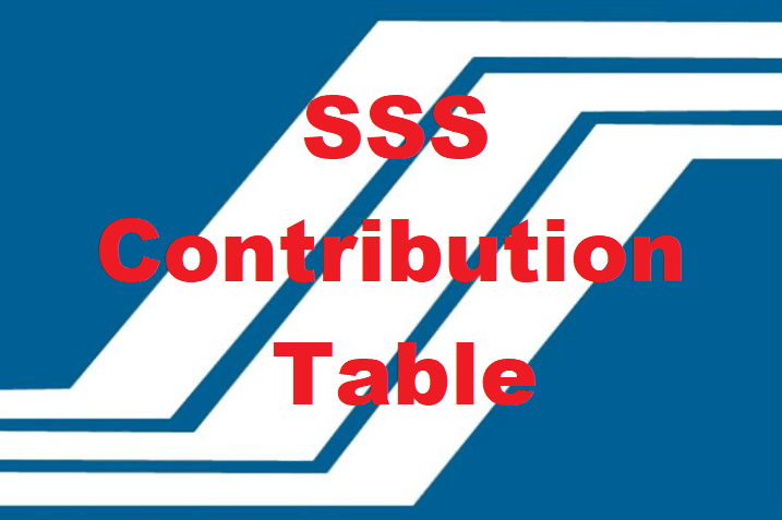 SSS Contribution Table 2022