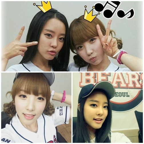 Rainbow’s Go Woori and Kim Ji Sook Pose in Baseball Uniforms | kpopunli