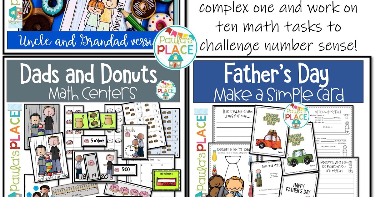 Paula's Place Teaching Resources: How do you celebrate Father's Day ...