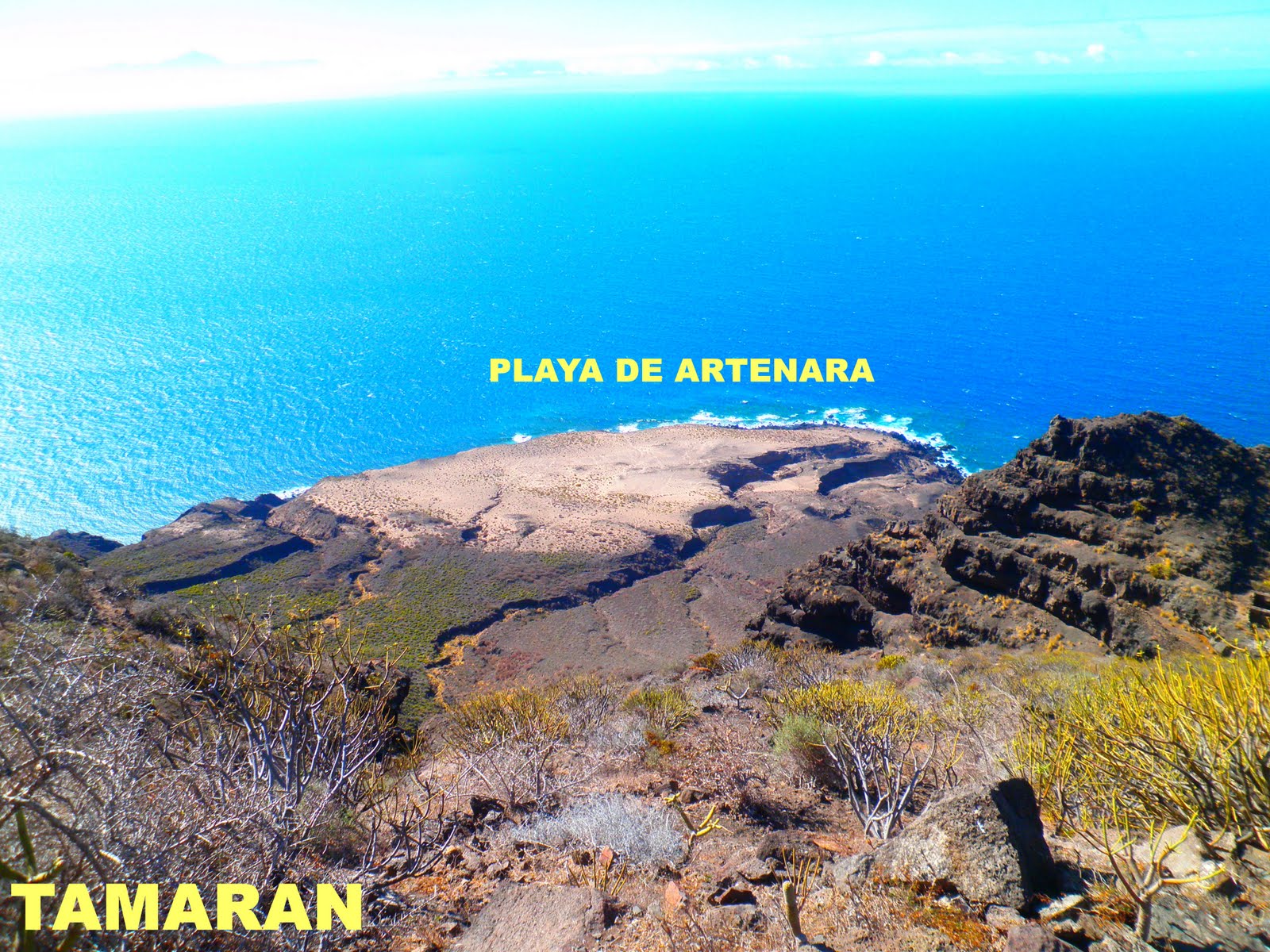 TAMARAN: ARTENARA DE TAMARAN FORMACIONES GEOLOGICAS PLAYAS VIRGENES