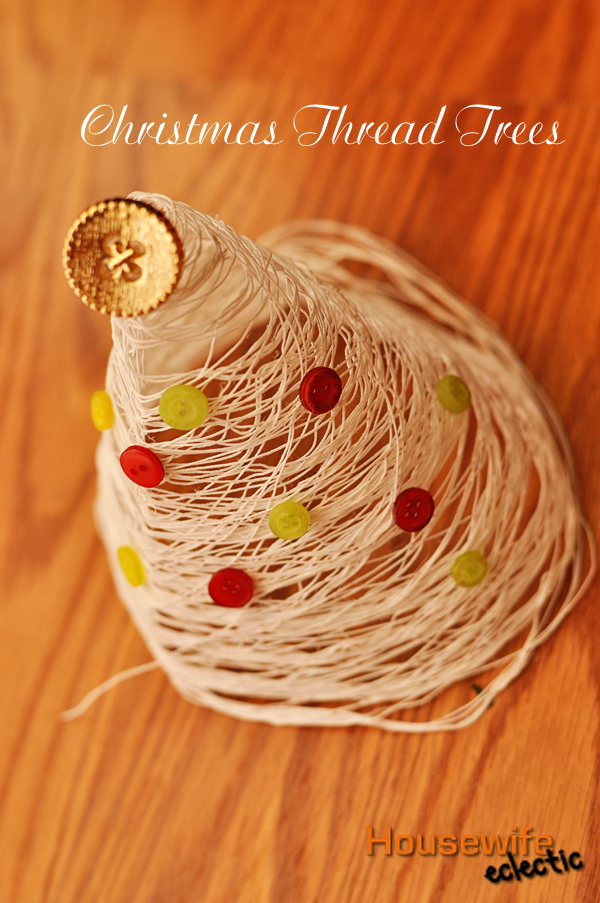 Christmas Thread Trees (Easy Christmas Craft) - Housewife Eclectic