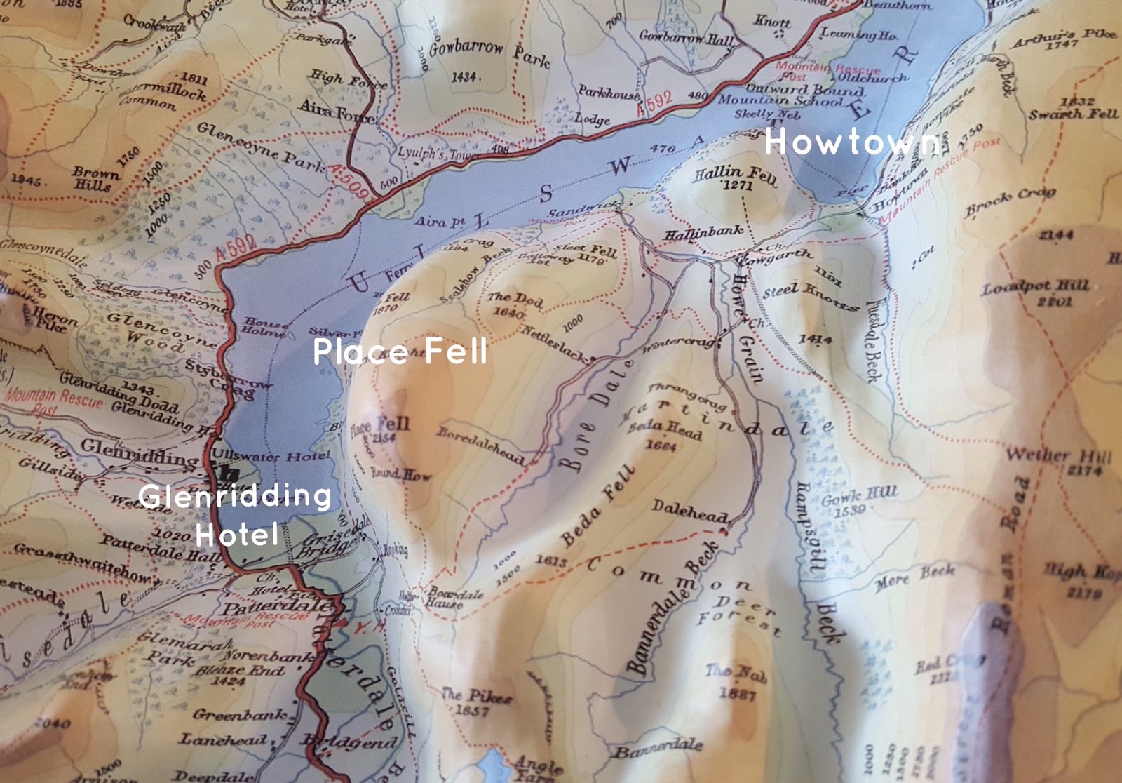 Lake District Fells - glocky9: Place Fell - Walking Route
