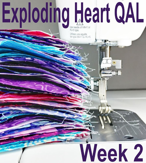 Slice of Pi Quilts: Exploding Heart Quilt Along - Week 2