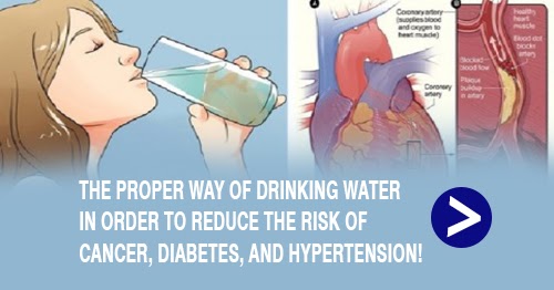 THE PROPER WAY OF DRINKING WATER IN ORDER TO REDUCE THE RISK OF CANCER ...