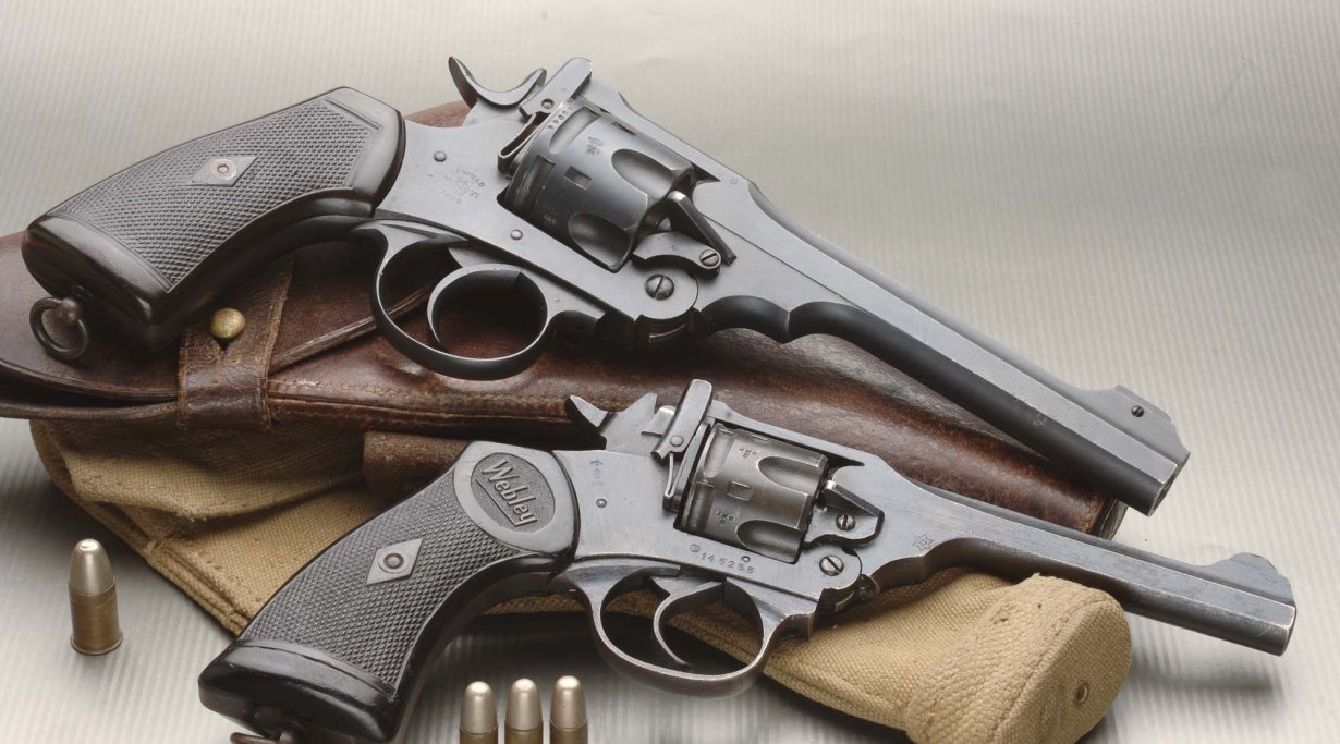 on target shooter nz: WEBLEY 'Top Break' Revolvers: