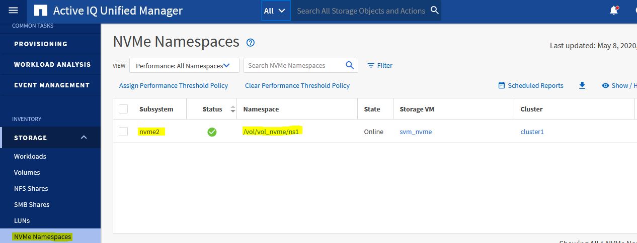 Remote Infrastructure Management: NetApp ONTAP 9.7 NVMe Configuration ...