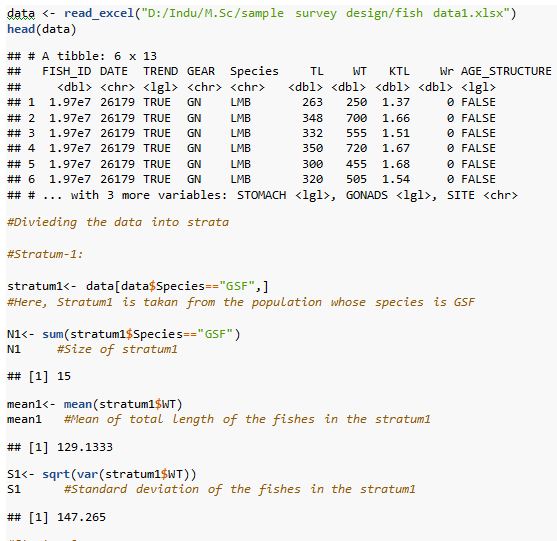 Stratified Sampling - Neyman Allocation