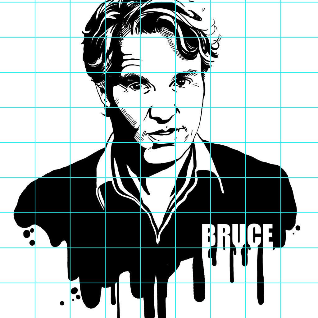 Mr. MintArt: Superhero grid drawing